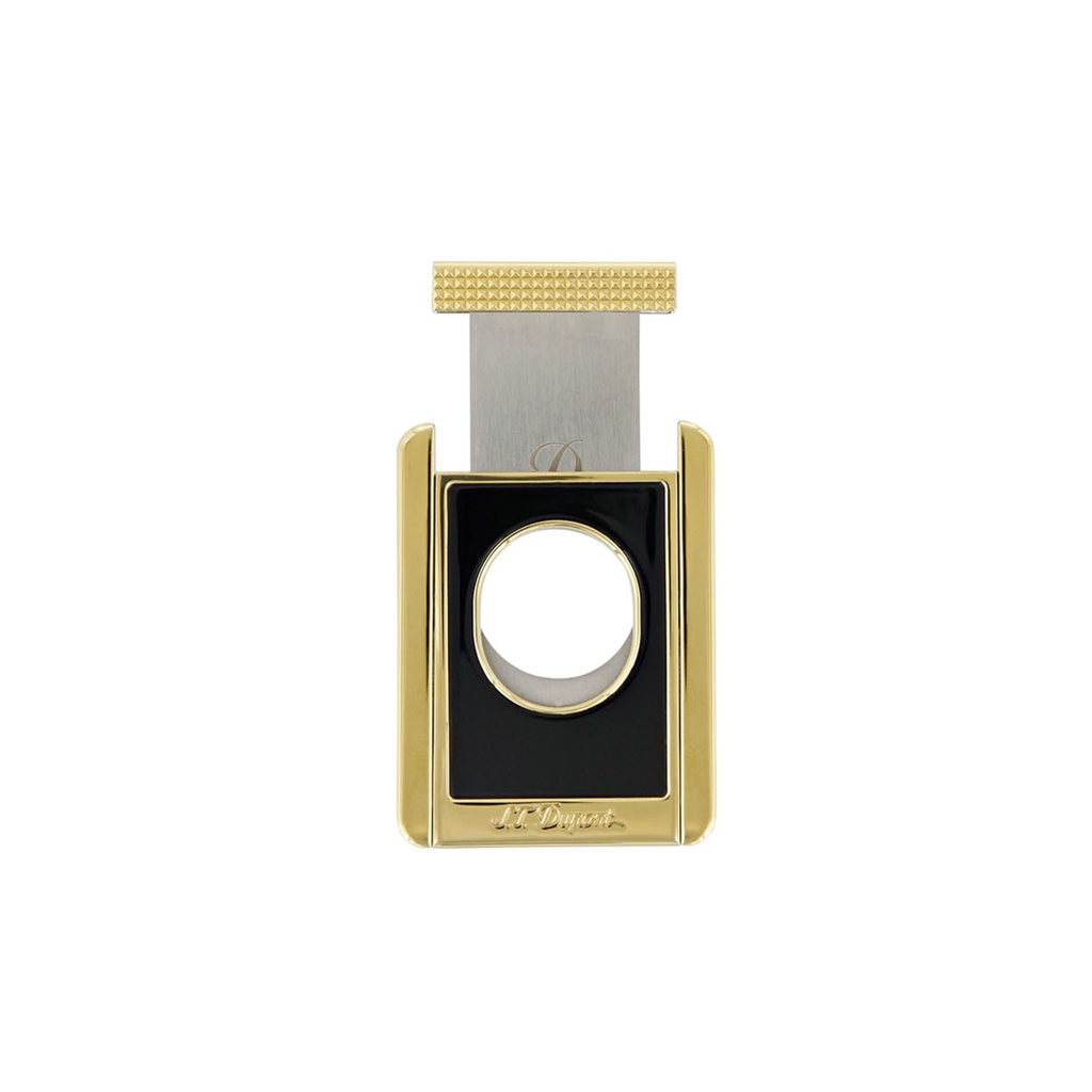 S.T. Dupont Matte Black and Gold Cigar Cutter Stand