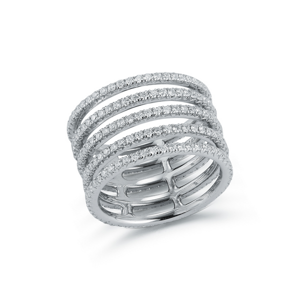 Danielle B. Five Row Diamond Ring
